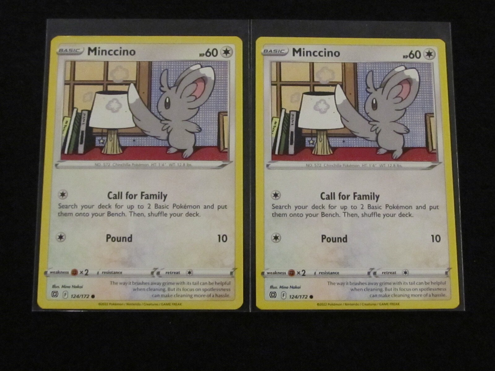 2 POKEMON CARD TCG/MINCCINO/124/172/COMMON/2022/** COLLECTIBLE ** | eBay