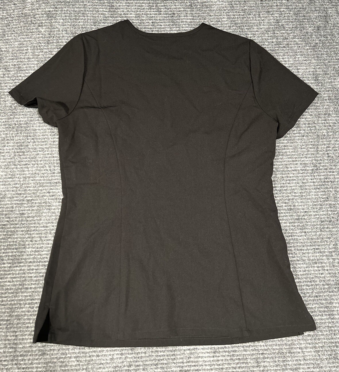 Figs Technical Collection Womens Sz S Black Scrub Top V-Neck Short ...
