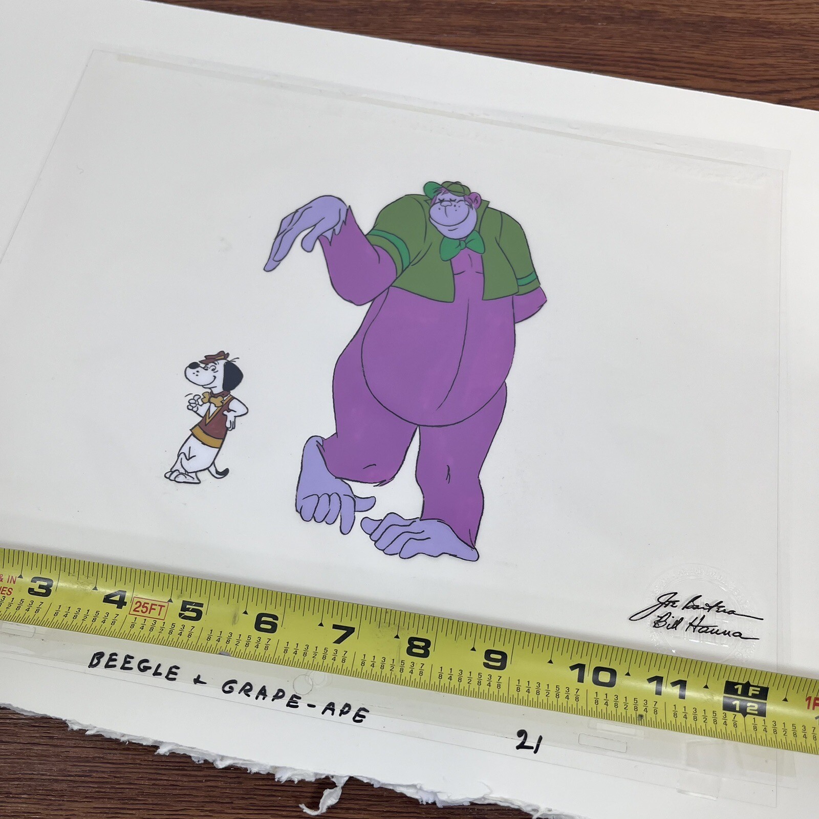 Grape Ape and Beegle Beagle Animation Cel - Hanna Barbera | eBay