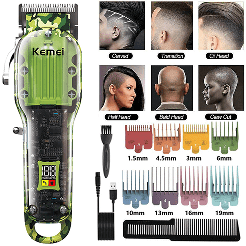 Kemei-1926 Professional Wireless 0.00MM Hair Clippers Trimmer Salon Barber USA | eBay