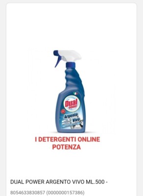 DUAL POWER SPRAY 500ml ARGENTO VIVO LUCIDA PULIZIA METALLI 1PEZZO | eBay