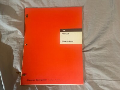 1962 IBM FORTRAN Education Guide Student Textbook Vintage PB SC | eBay