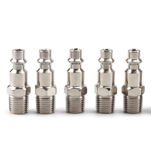 5Pcs Quick Coupler Set Air Hose Connector Fittings 1/4" Male Threads ...