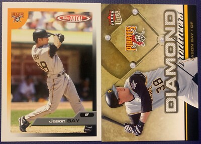 Jason Bay Card Lot (2) Pittsburgh Pirates 🏴‍☠️ Legend ⚾ FREE SHIPPING ⚾ ...