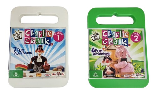 Charlie Chalk Vol 1 and Vol 2 DVD 90s Kids Children's TV Show Cartoon ...