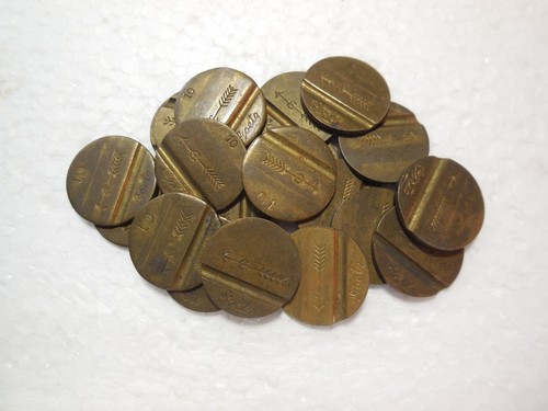 GOETZ 10 BRASS TELEPHONE TOKENS C IN FEATHER LOT OF 20 | eBay