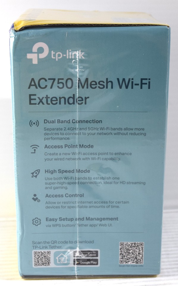 New TP-LINK AC750 750Mbps Mesh WiFi Range Extender Dual Band (5 & 2.4 ...