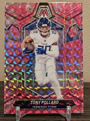 2024 Panini Mosaic Tony Pollard Mosaic Camo Pink Prizm #212- Tennessee ...
