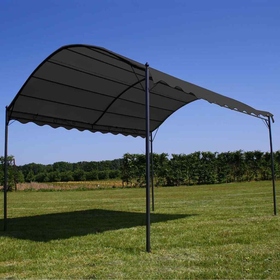 Outdoor Pergola Sunshade Awning Gazebo Metal Frame Canopy Shade ...