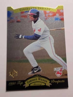 1995 Enrique Wilson Rookie Upper Deck Card #47 Die Cut Cleveland ...