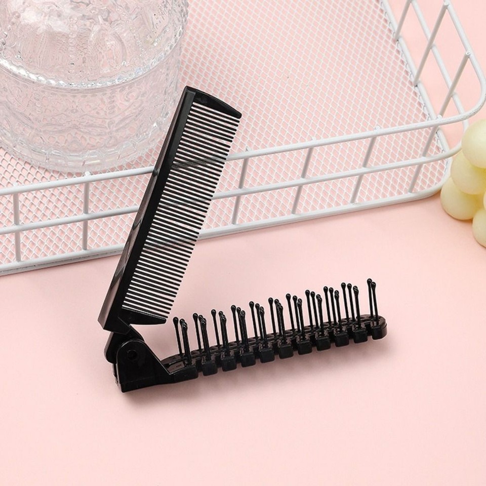 Hair Styling Hair Comb Hair Brush Hairdressing Combs Folding Pocket ...