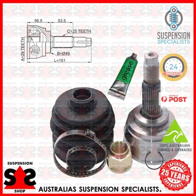 Front Axle Joint Kit, Drive Shaft Suit NISSAN Note 1.2 NOTE (E12) | eBay