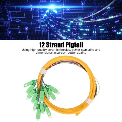 Fiber Pigtail 1.5m Single Mode 12 Strand Stable Widely Compatible Fiber ...