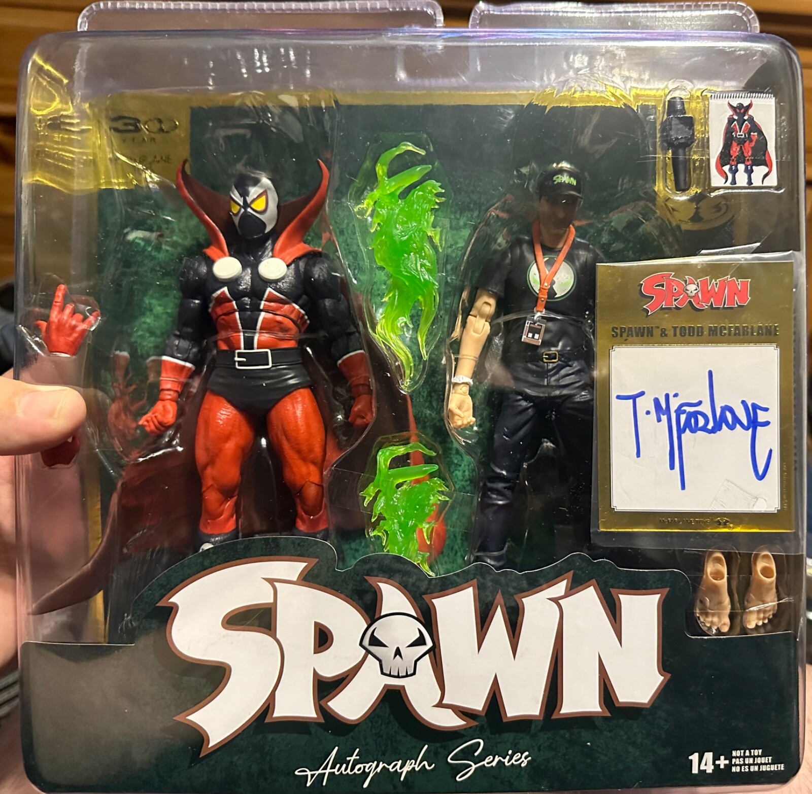 Mcfarlane 30th Anniversary Autographed Spawn/Todd Mcfarlane 2 pack ...