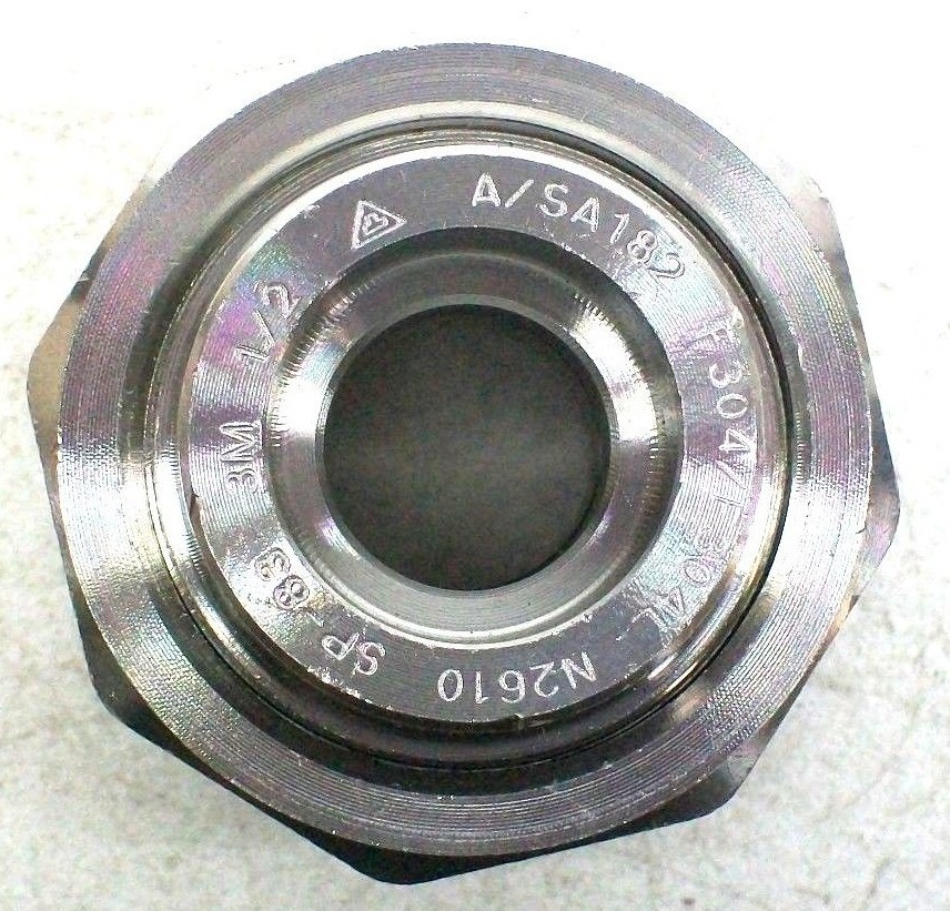 (2)*NEW* 1/2" SS F304L/F304 Union Stainless Steel SOCKET WELD FITTING ...