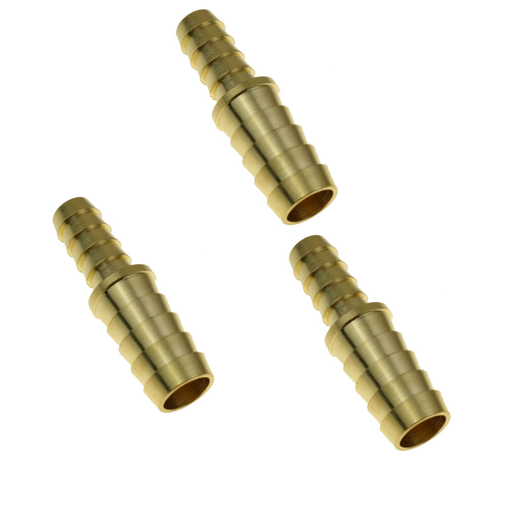 3pcs Brass Barb 1/2" to 3/8" Barbed Reducer Splicer Mender Adapter ...