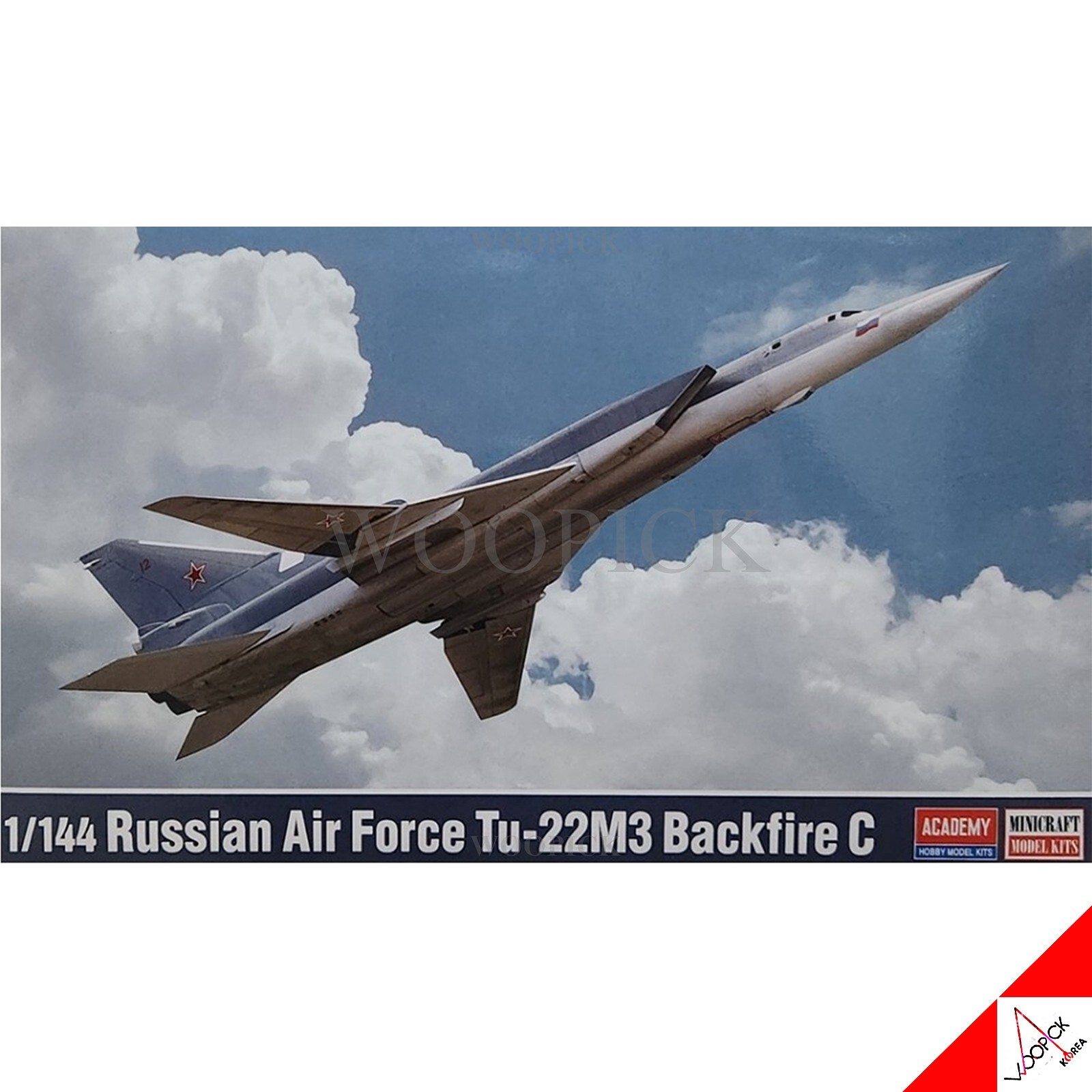 Academy 1/144 Russian Air Force Tu-22M3 Backfire C Aircraft Model kit ...