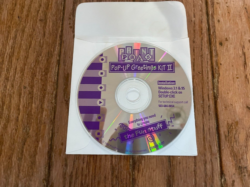 Print Paks Pop-up Greetings Kit II - Create Greeting Cards (PC, 1997 ...