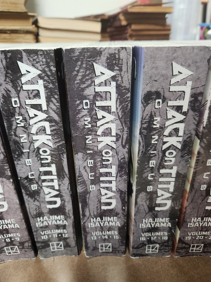 Attack On Titan Omnibus Graphic Novel Lot of 7 Omnibi Comprising ...