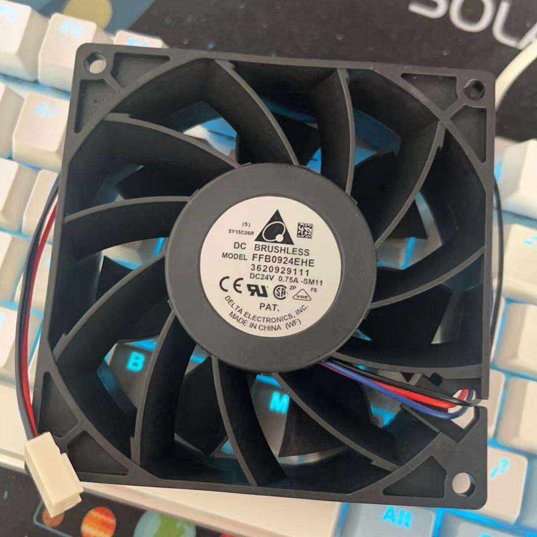 Delta FFB0924EHE 92X92X38MM DC 24V 0.75A 9238 9cm 3 wire Cooling Fan | eBay
