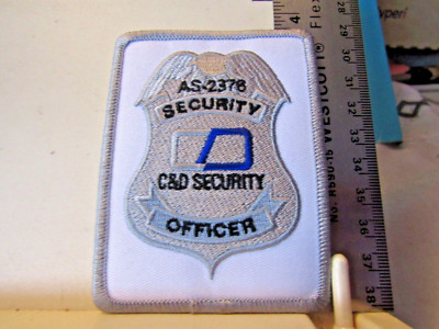 C & D Security Officer Patch Embroidered AS-2378 Colorado? NOS white ...