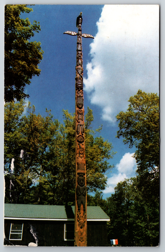 c1960s Totem Pole Camp Ba Ta Wa Ga Ma Iron County Michigan Vintage ...