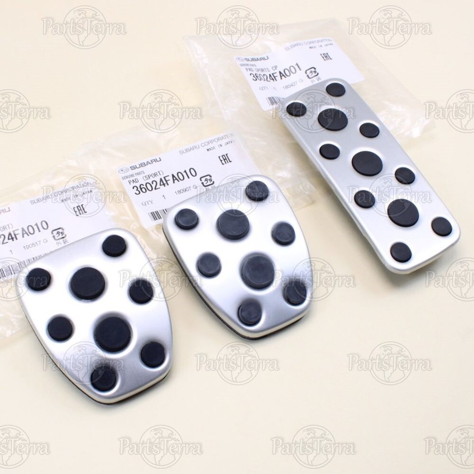 Subaru Impreza WRX STi Baja MT Accelerator + Brake + Clutch Pedal Pads ...