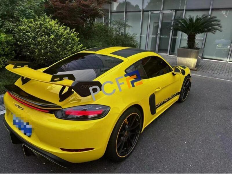 For Porsche 718 Cayman RT4 RS style Dry Carbon Rear Window Louver Side ...