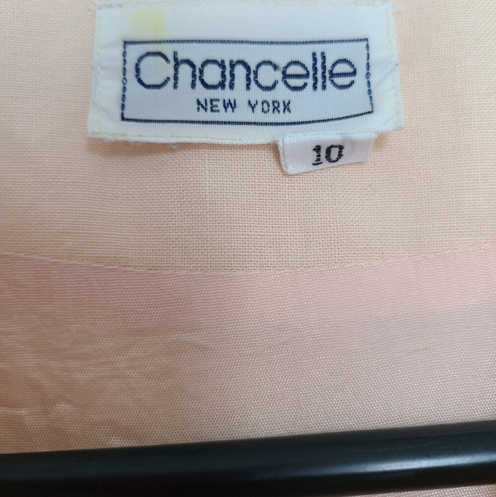 Vintage Chancelle Openfront Leaves Appliqu Peach Colo… - Gem