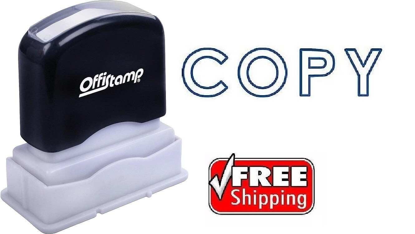 321671 Offistamp Pre-Inked Stamp COPY Blue Ink (034501) - NEW Ships ...