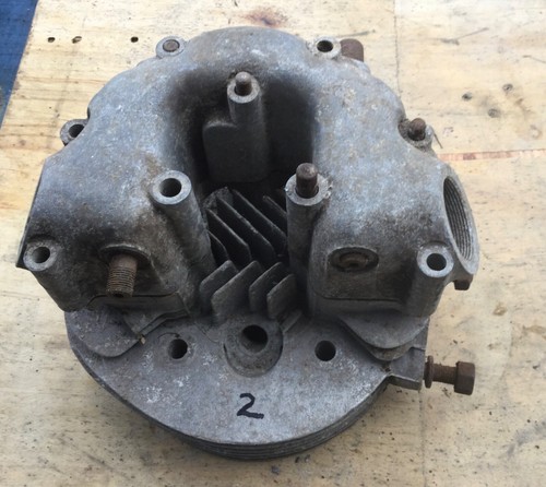 BSA C15 cylinder head And rocker box. No 2. Some small fin damage ...