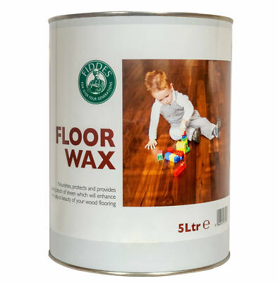 Fiddes Floor Wax - 1L & 5L - Wood Floor Surface Protection Wax - Liquid ...