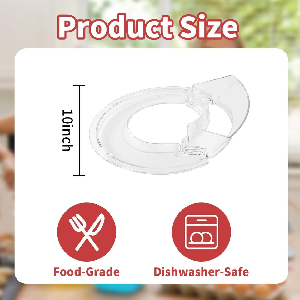 Removable Pouring Shield Splash Guard for KitchenAid 5.5-7 Quart Bowl ...