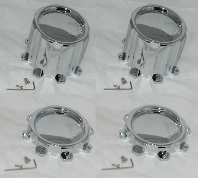 SET OF 4 DUALLY 8 LUG EAGLE ALLOYS WHEEL CENTER CAPS 3229 3228 FITS 8x6 ...