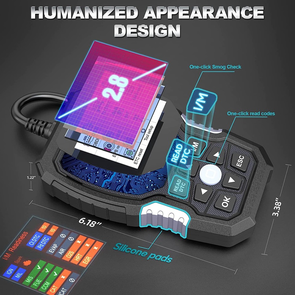 ANCEL BZ700 for Mercedes Benz OBD2 Scanner Full System Code Reader ABS ...
