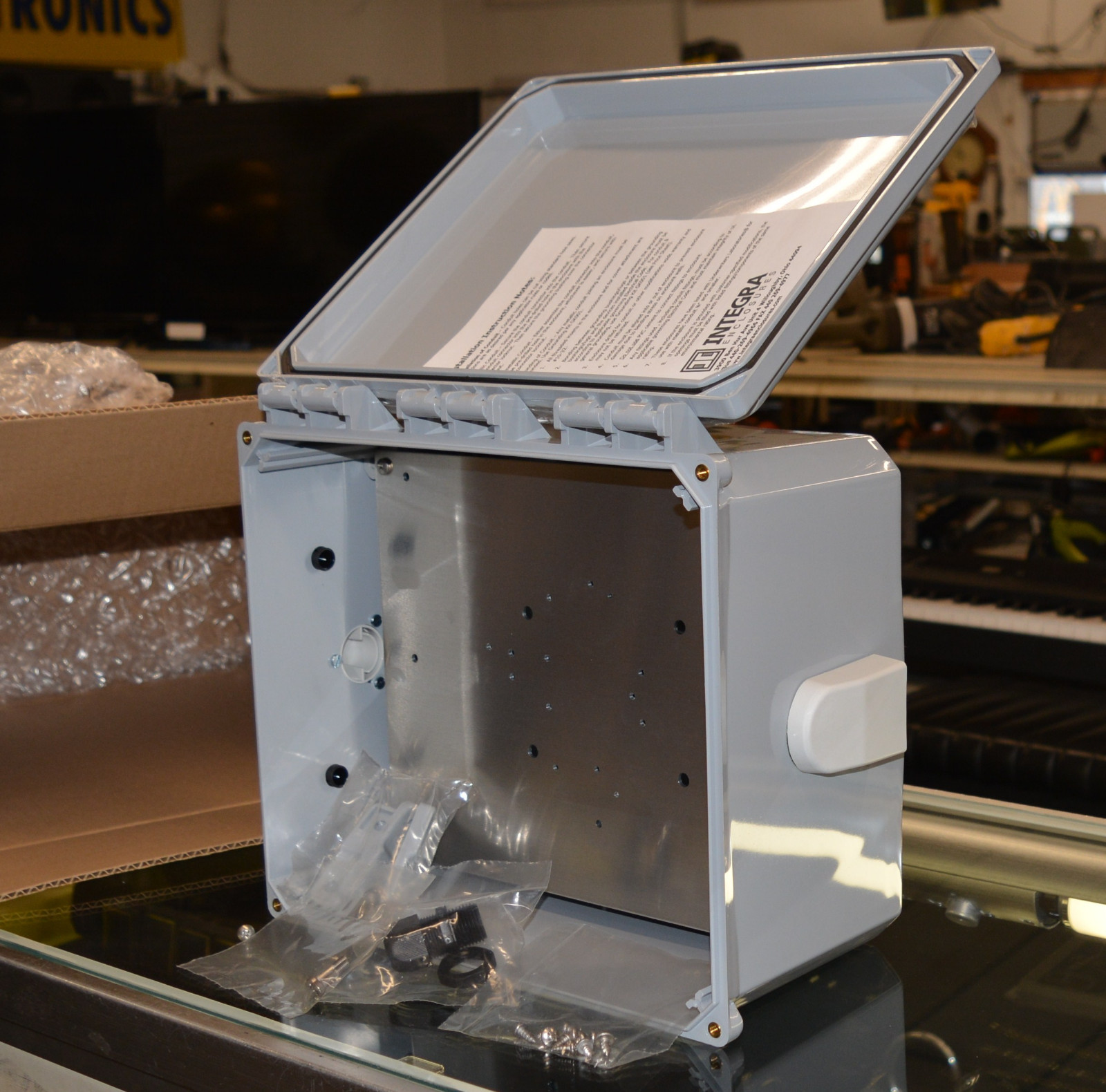 INTEGRA 12X10X6 NEMA 4X ENCLOSURE WITH VENTS V12106H-TM1 FITS CISCO ...