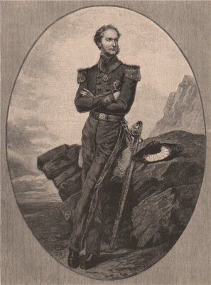 Sir CHARLES HOTHAM. Victoria, Australia 1888 old antique vintage print ...