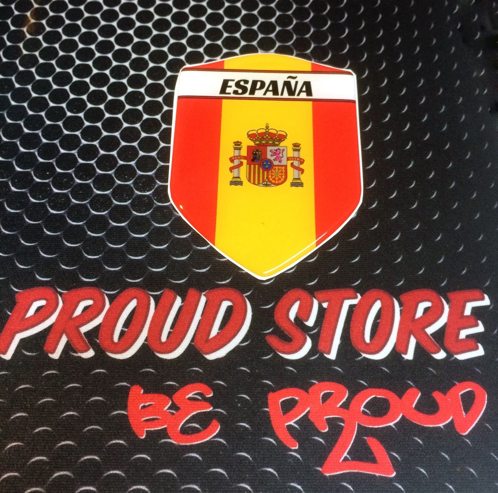 España Spain Proud Shield Flag Domed Decal Emblem Sticker Crest 3D 2.3 ...