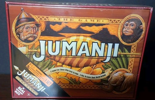 Jumanji Board Game Wooden Box Classic Retro Real Wood Case Brand New ...