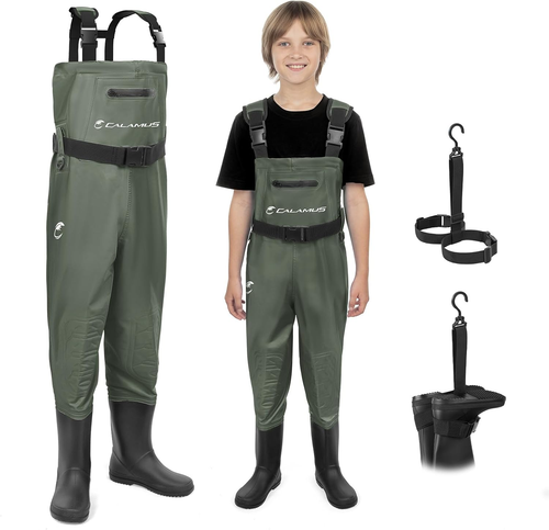 Wavewalker Chest Waders for Kids, 100% Waterproof Youth Fishing Waders ...