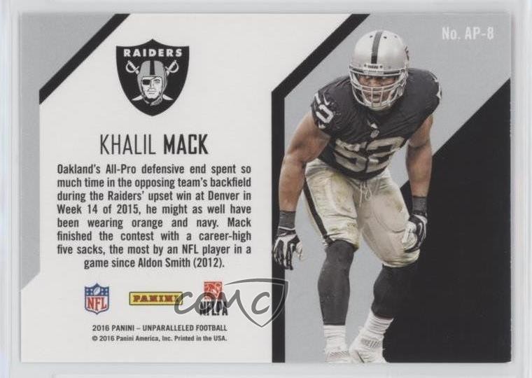 2016 Panini Unparalleled All-Pros Khalil Mack #AP-8 | eBay