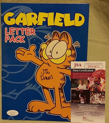 Jim Davis Autographed Vintage Garfield Letter Pack-JSA Authenticated | eBay
