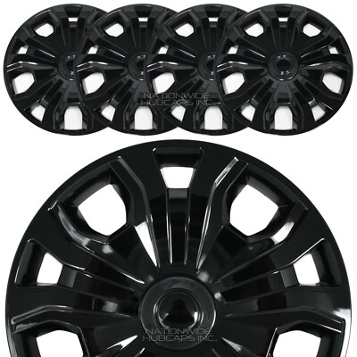 4 fit Ford Transit Connect 2014-21 Cargo Van 16" Black Wheel Covers Rim ...