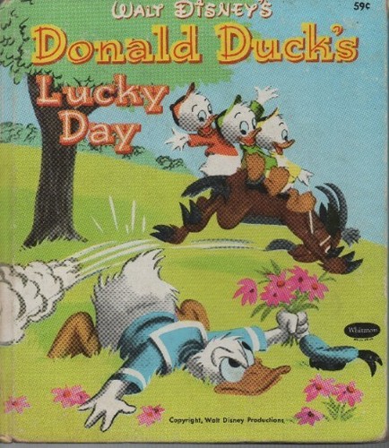 1951 Whitman Tell A Tale Book - Walt Disney's DONALD DUCK'S LUCKY DAY ...
