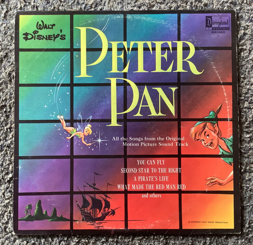 Disney PETER PAN - MOTION PICTURE SOUNDTRACK Lp Album Rare Vintage-A | eBay