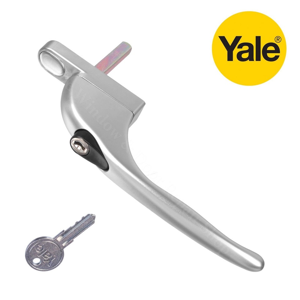 Yale Inline UPVC Window Handle Universal Espag PVCU Key Locking Double ...
