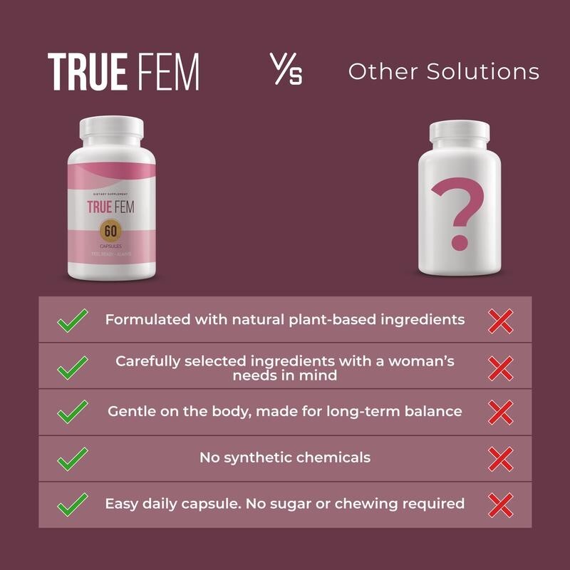 True FEM Women’s Hormonal Balance Supplement – 60 Vegan Capsules | eBay