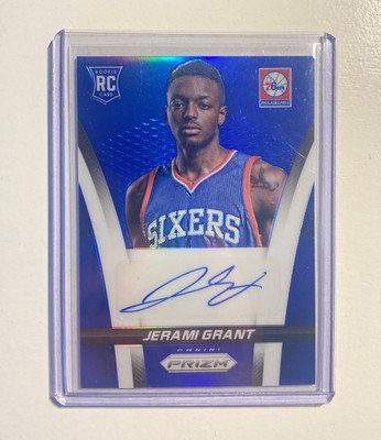 2014-15 Panini Prizm - Rookie Autographs Blue Prizms Jerami Grant /499 ...
