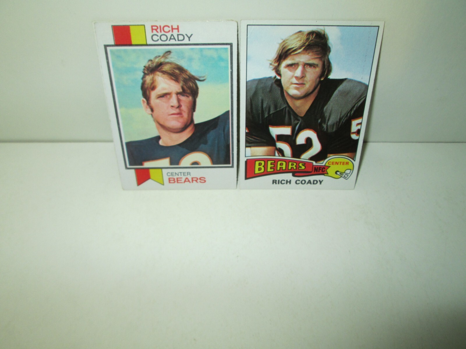 LOT OF 2 RICH COADY 1970s Topps Cards rookie #172 319 CHICAGO BEARS Exc ...