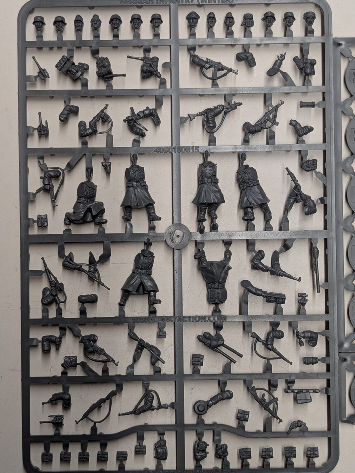 German Infantry (Winter) Sprue Bolt Action 28mm WWII Germany Warlord ...